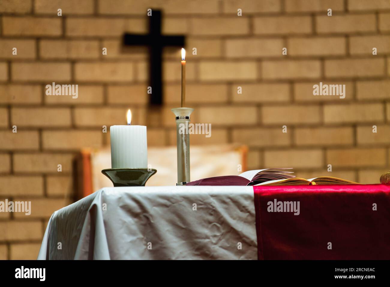 anglican church altar in a modern church building in africa Botswana ...