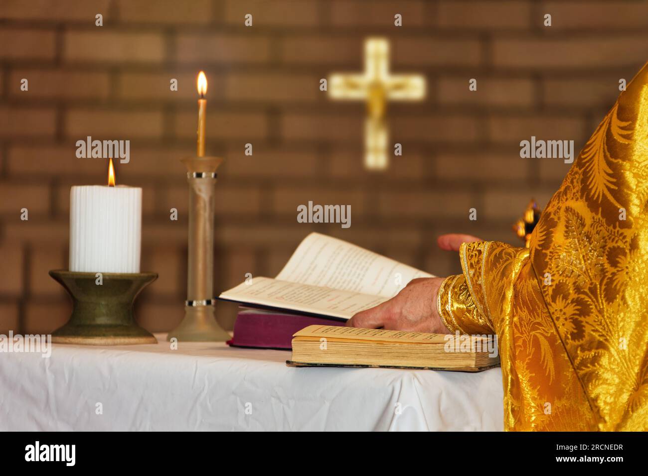 anglican church altar in a modern church building in africa Botswana ...