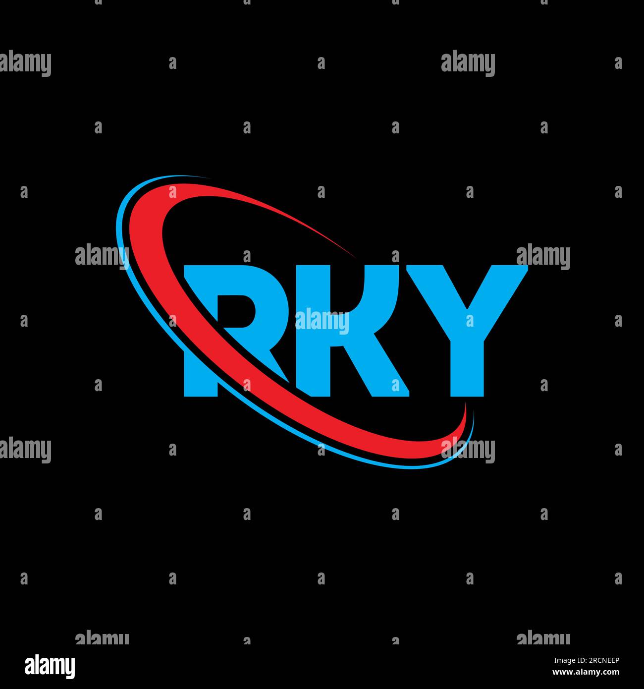 RKY logo. RKY letter. RKY letter logo design. Initials RKY logo linked ...