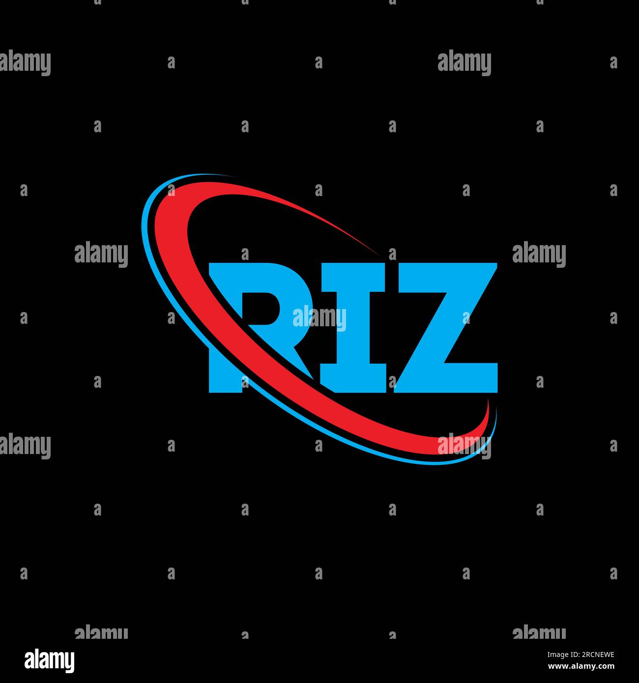 RIZ logo. RIZ letter. RIZ letter logo design. Initials RIZ logo linked ...