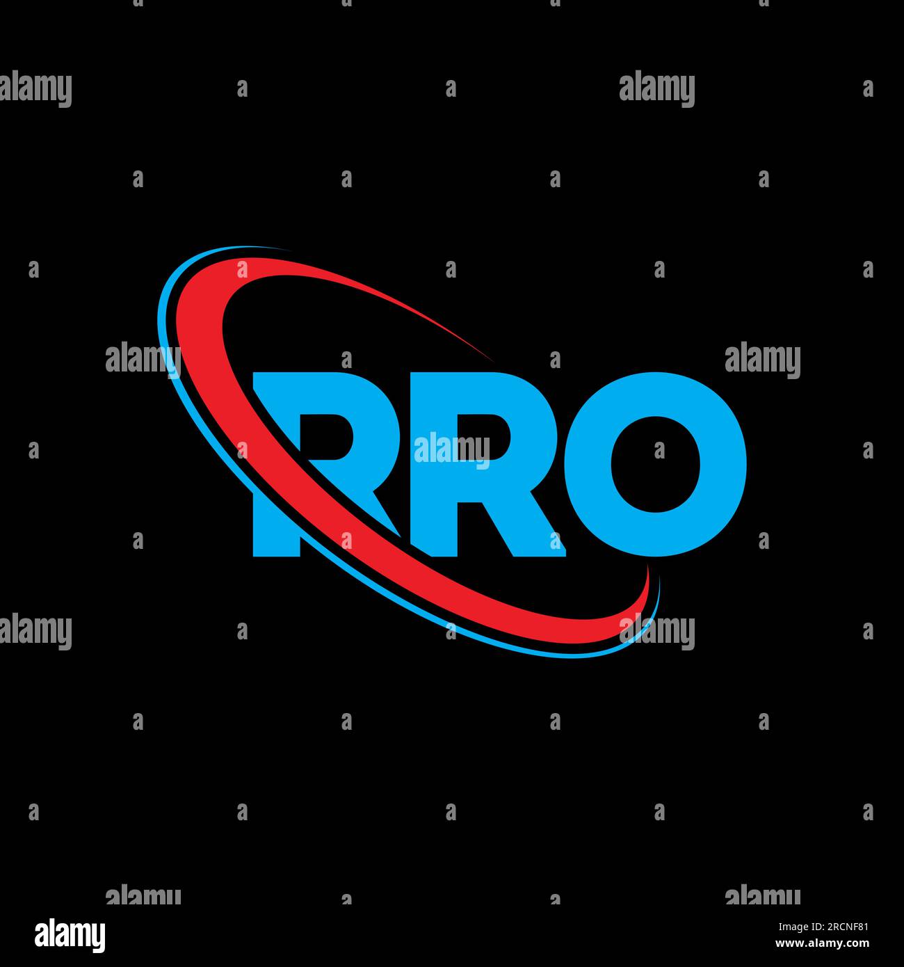 RRO logo. RRO letter. RRO letter logo design. Initials RRO logo linked ...