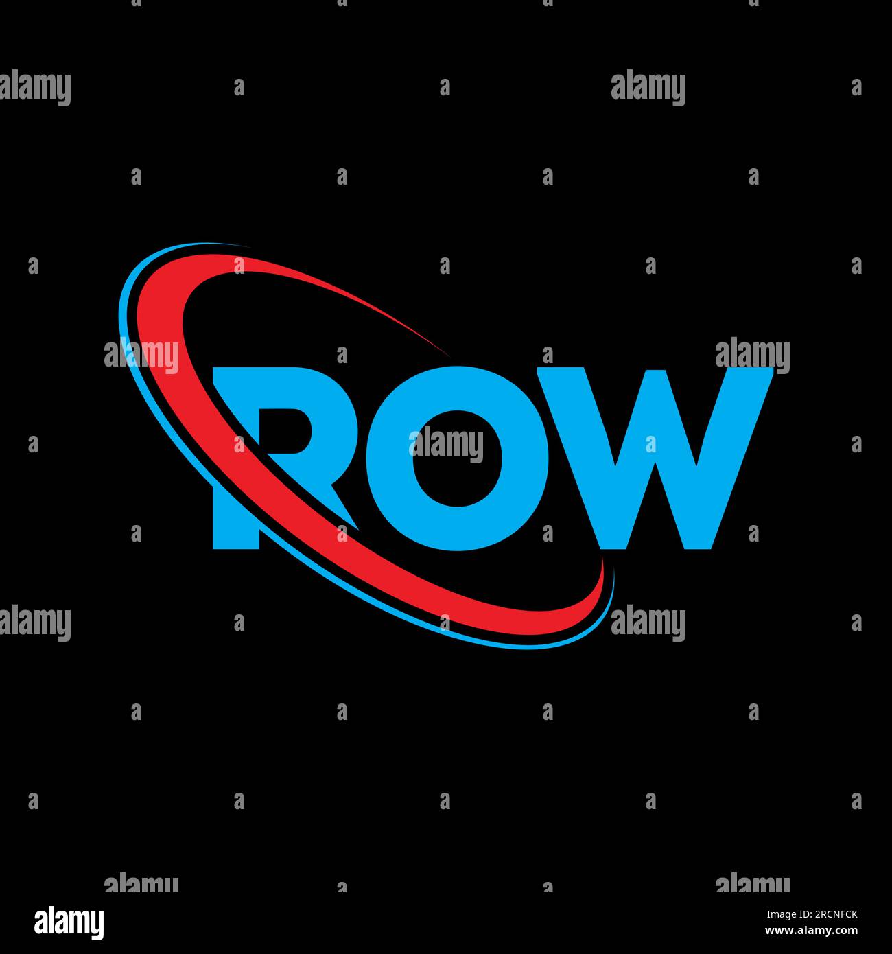 ROW logo. ROW letter. ROW letter logo design. Initials ROW logo linked ...