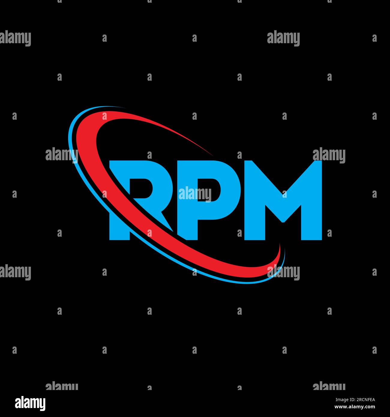 RPM logo. RPM letter. RPM letter logo design. Initials RPM logo linked ...