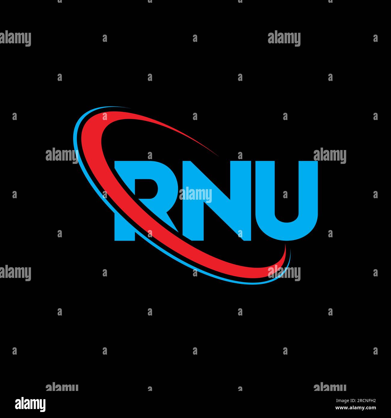 Rnu logo design hi-res stock photography and images - Alamy