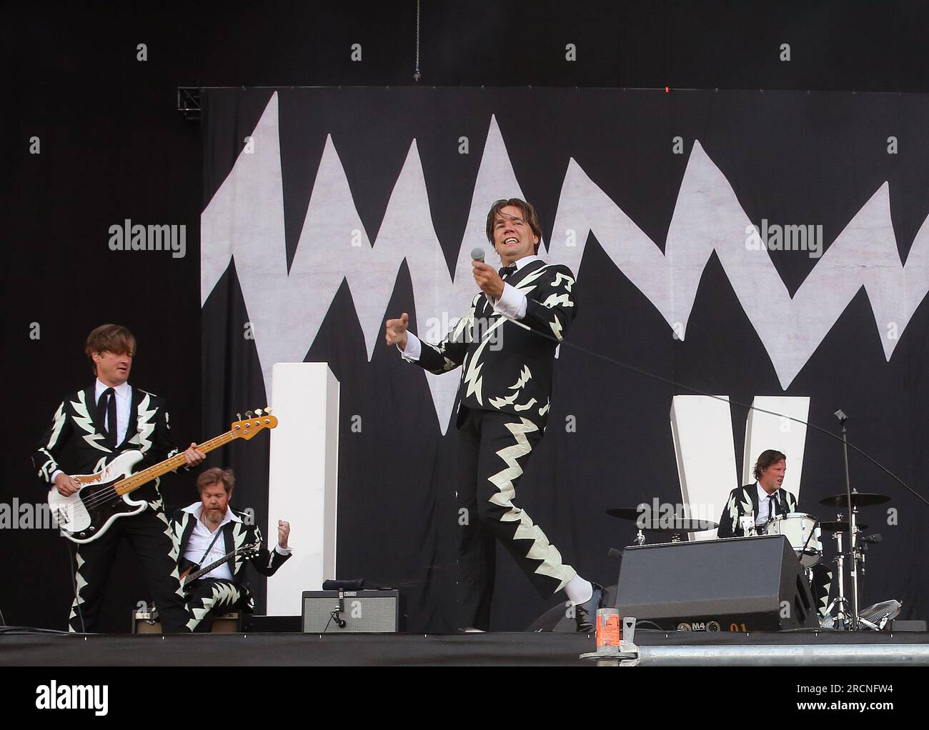 Milan, En. 15th July, 2023. The Hives in concert at the Ippodromo La ...
