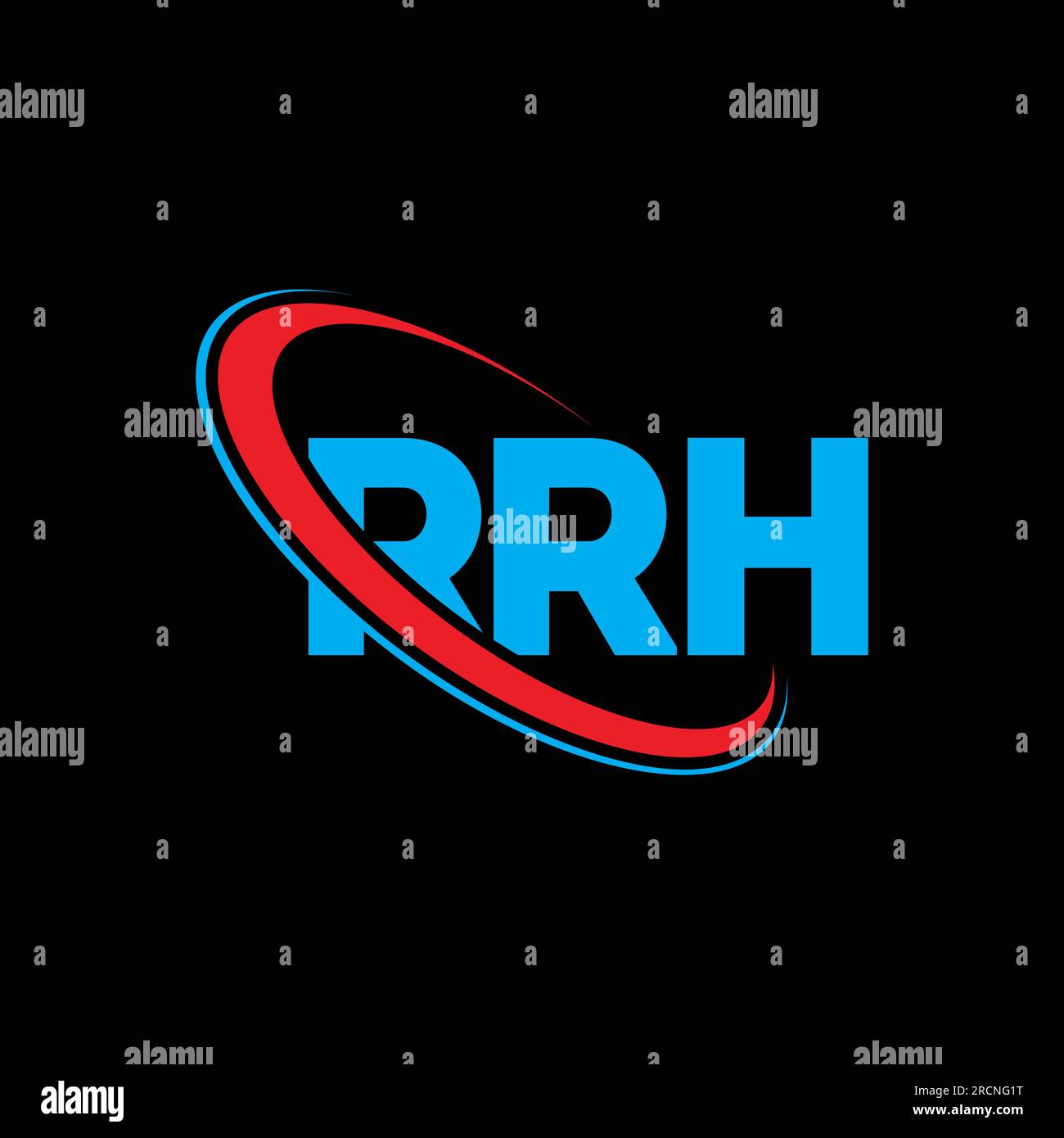 RRH logo. RRH letter. RRH letter logo design. Initials RRH logo linked ...