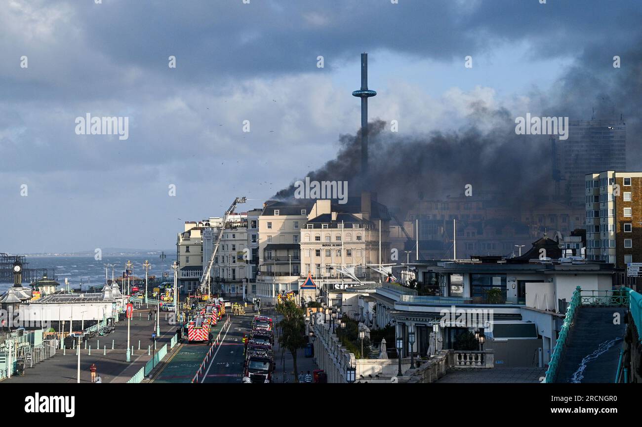 Fire royal albion hotel brighton hi-res stock photography and images ...
