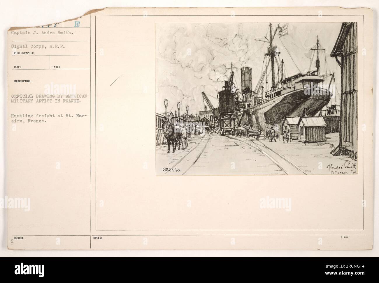 Captain J. Andre Smith from the Signal Corps, A.E.F., photographed ...