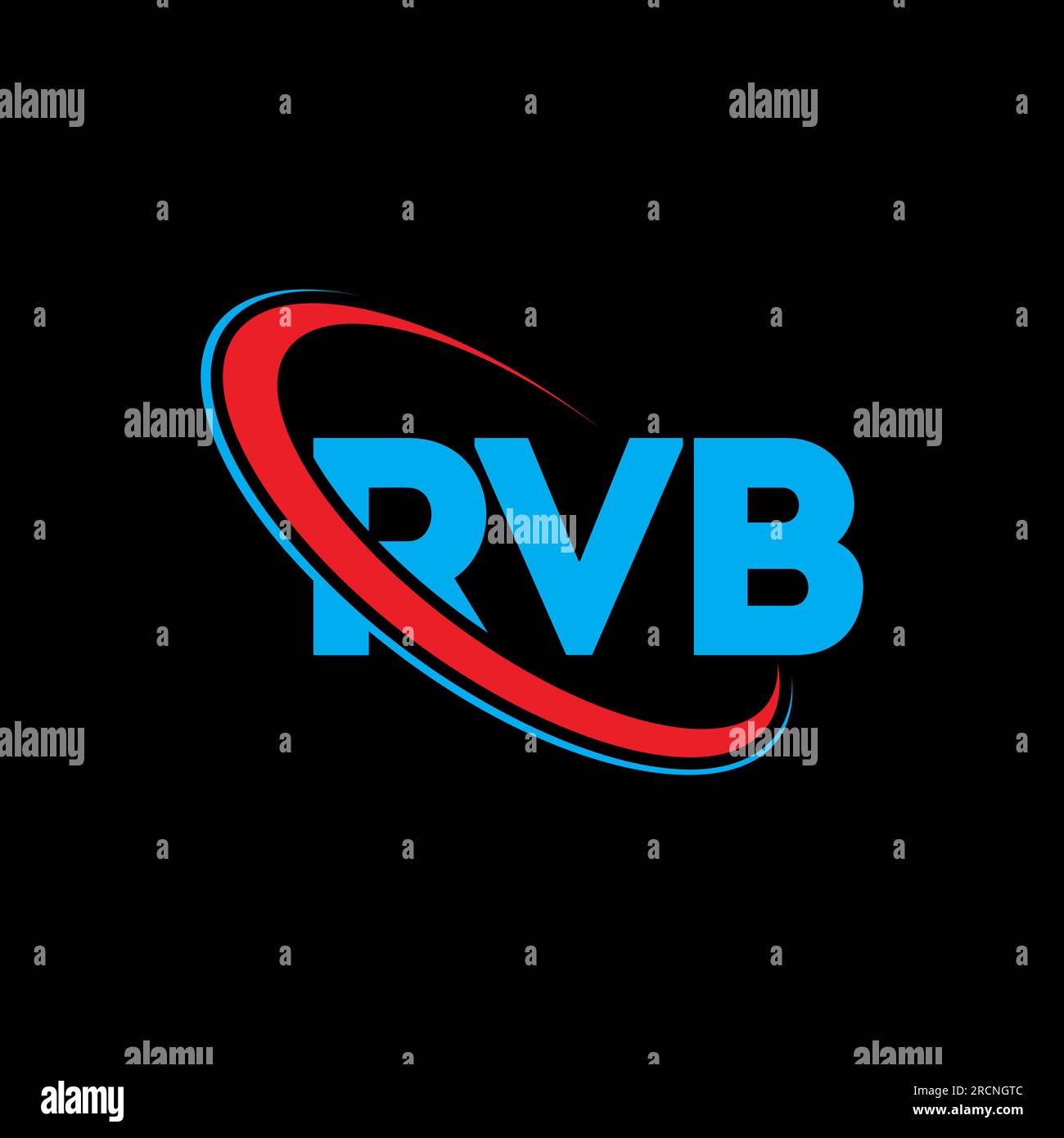 RVB logo. RVB letter. RVB letter logo design. Initials RVB logo linked ...