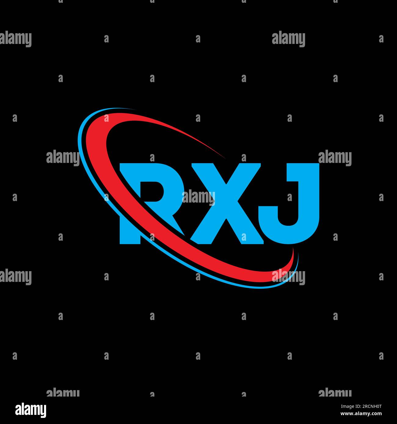 RXJ logo. RXJ letter. RXJ letter logo design. Initials RXJ logo linked ...
