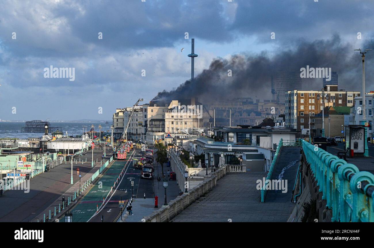 Fire royal albion hotel brighton 1998 hi-res stock photography and ...