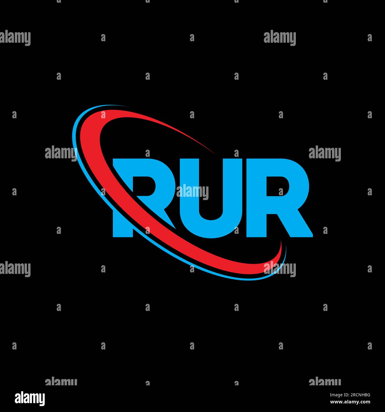 RUR logo. RUR letter. RUR letter logo design. Initials RUR logo linked ...