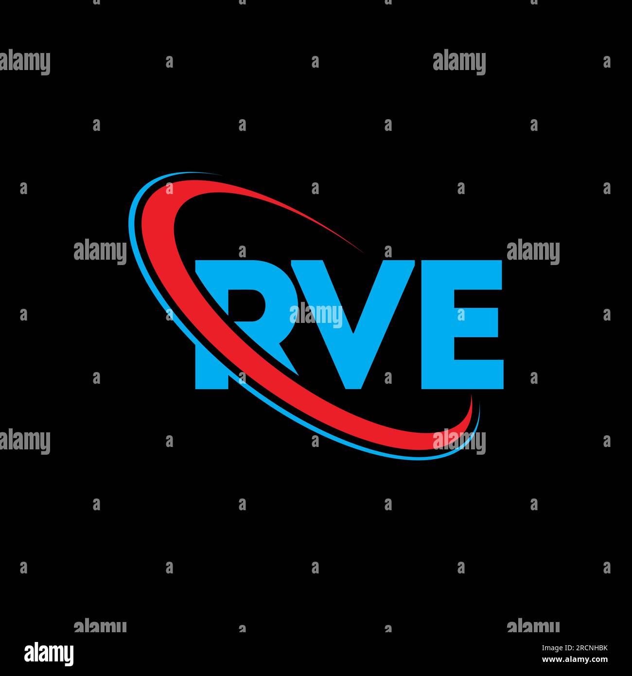 RVE logo. RVE letter. RVE letter logo design. Initials RVE logo linked ...