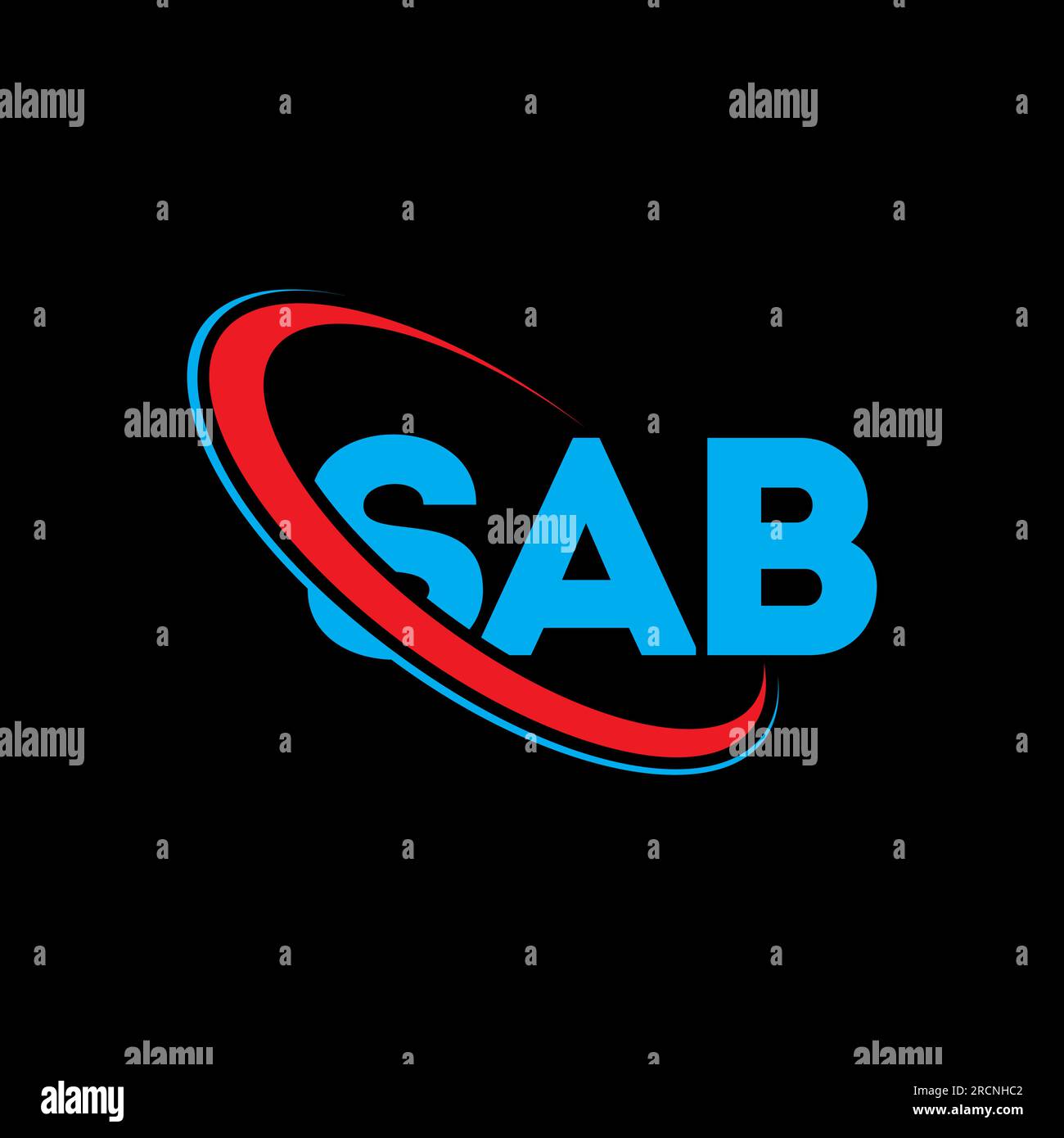 SAB logo. SAB letter. SAB letter logo design. Initials SAB logo linked ...