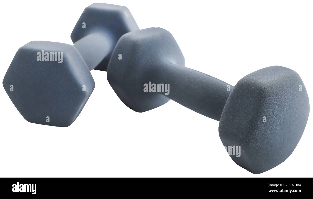 Dumbbell for exercise and body fitness closeup Stock Photo - Alamy