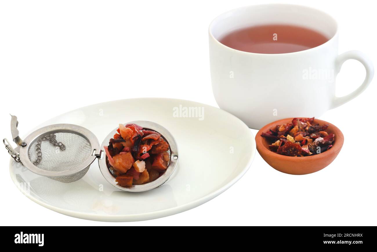 Cup rosehip herbal tea Cut Out Stock Images & Pictures - Alamy