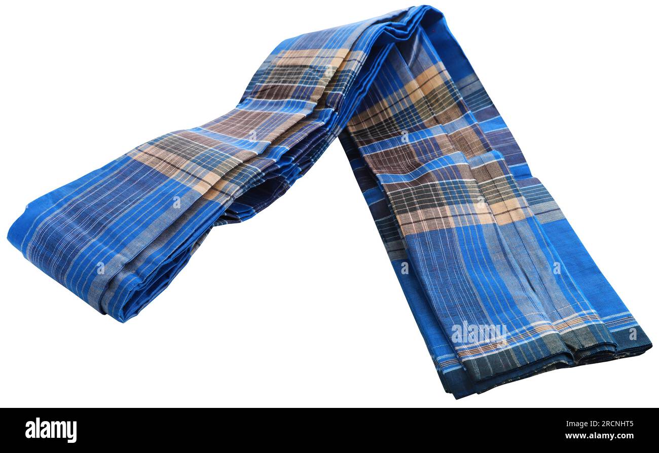 Hand woven cotton lungi of Indian subcontinent Stock Photo - Alamy
