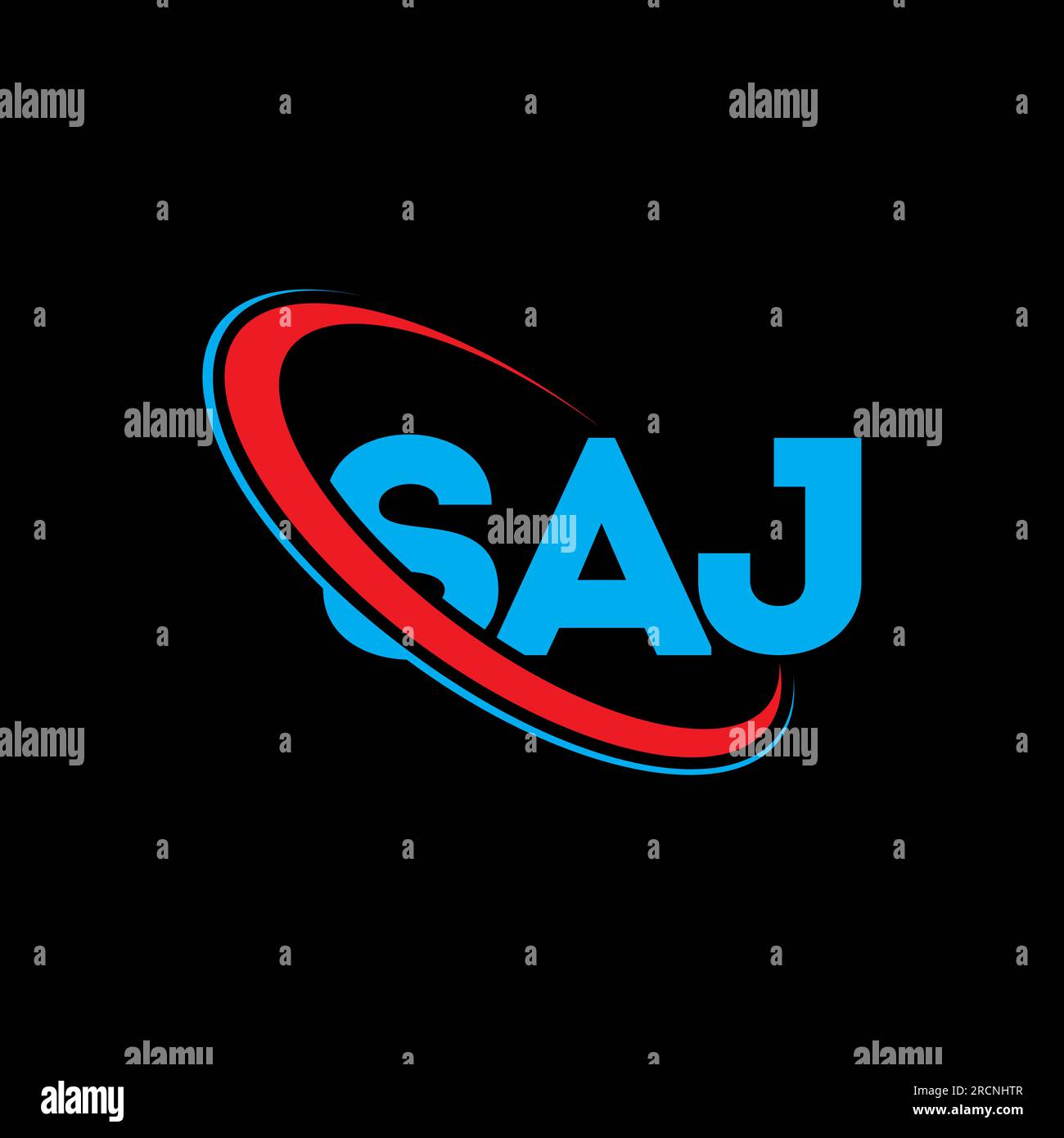 Saj circle logo Stock Vector Images - Alamy
