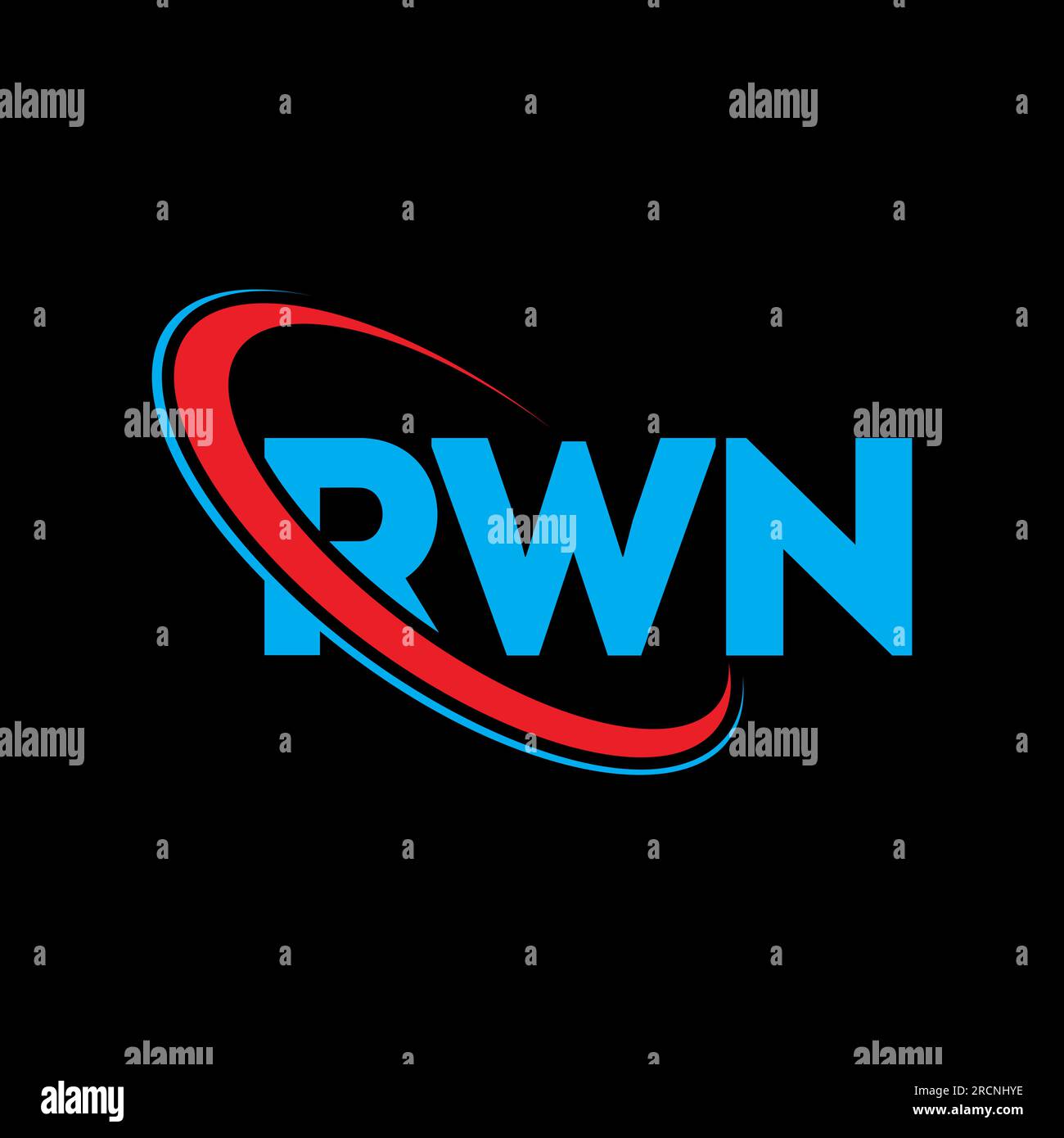 RWN logo. RWN letter. RWN letter logo design. Initials RWN logo linked ...