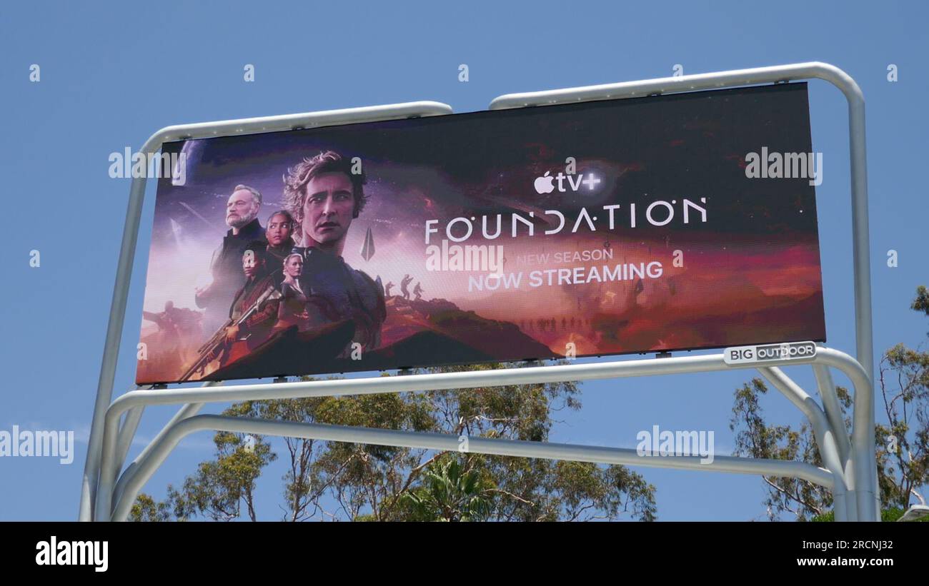 West Hollywood, California, USA 15th July 2023 Foundation Billboard on ...