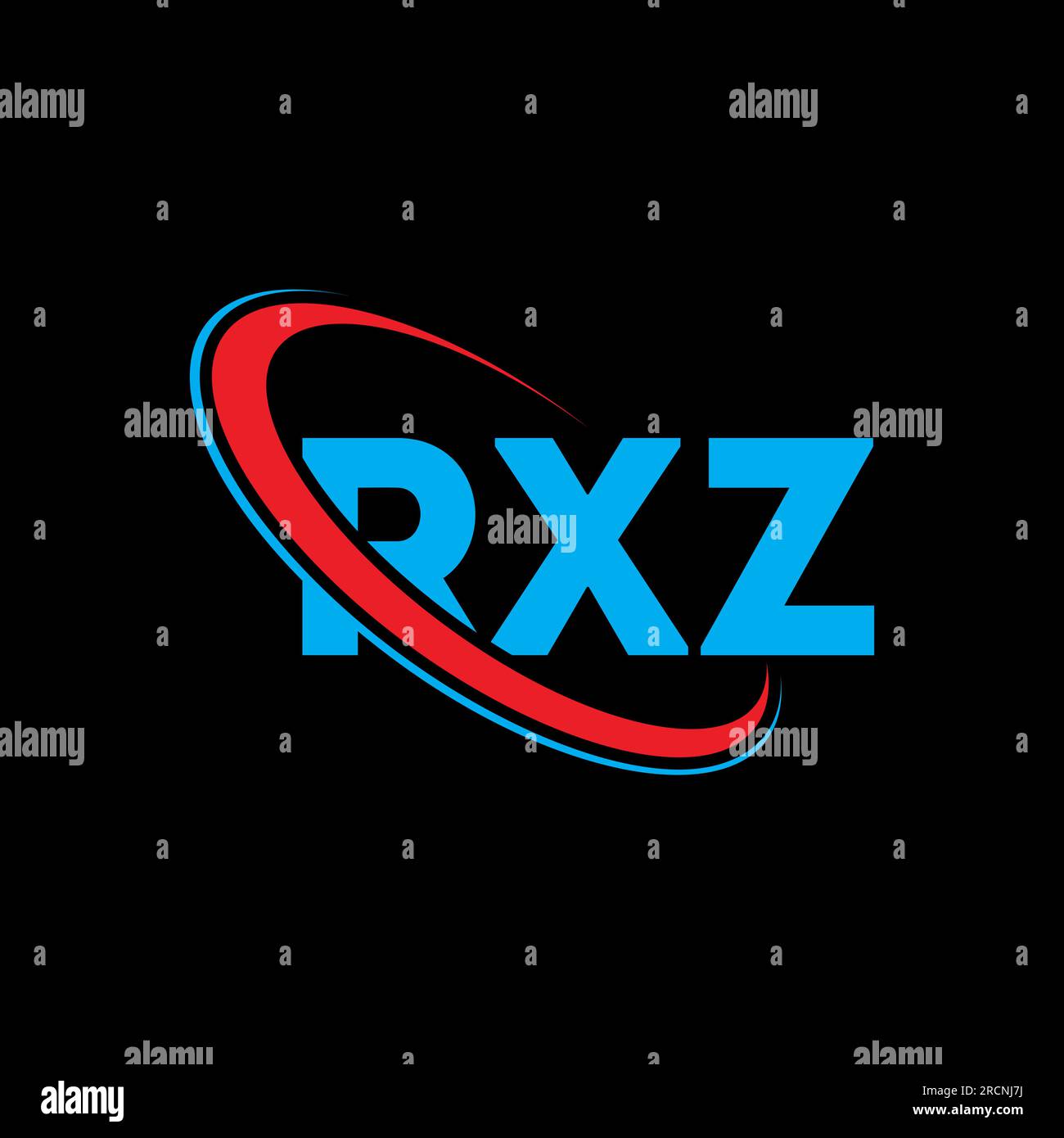 RXZ logo. RXZ letter. RXZ letter logo design. Initials RXZ logo linked ...