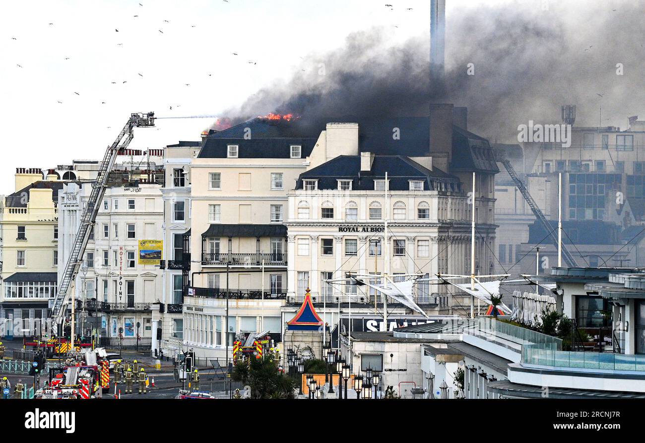 Fire royal albion hotel brighton 1998 hi-res stock photography and ...
