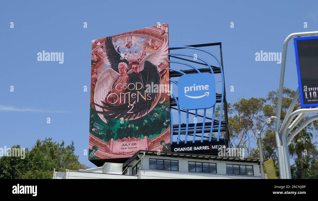 West Hollywood, California, USA 15th July 2023 Good Omens 2 Billboard ...