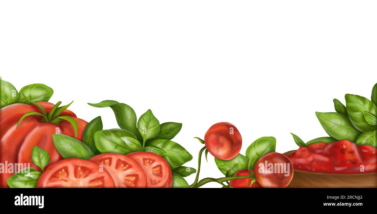 Border design fresh vegetables illustration hi-res stock photography ...