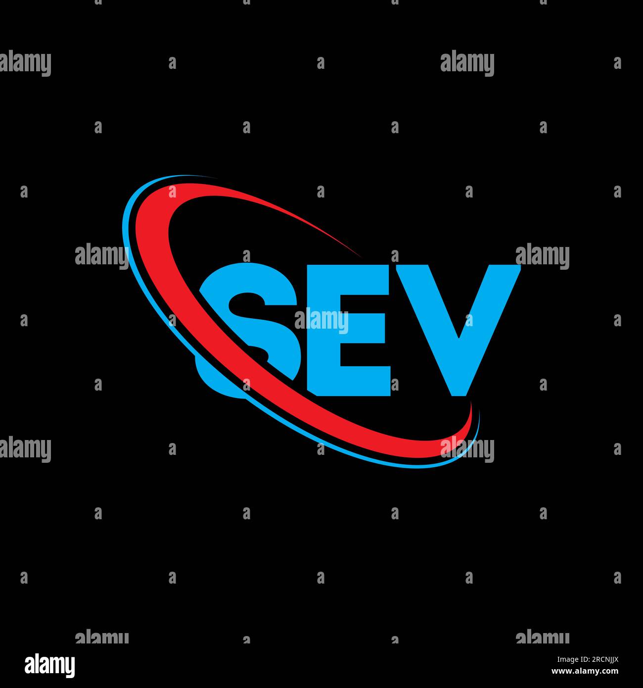 SEV logo. SEV letter. SEV letter logo design. Initials SEV logo linked ...