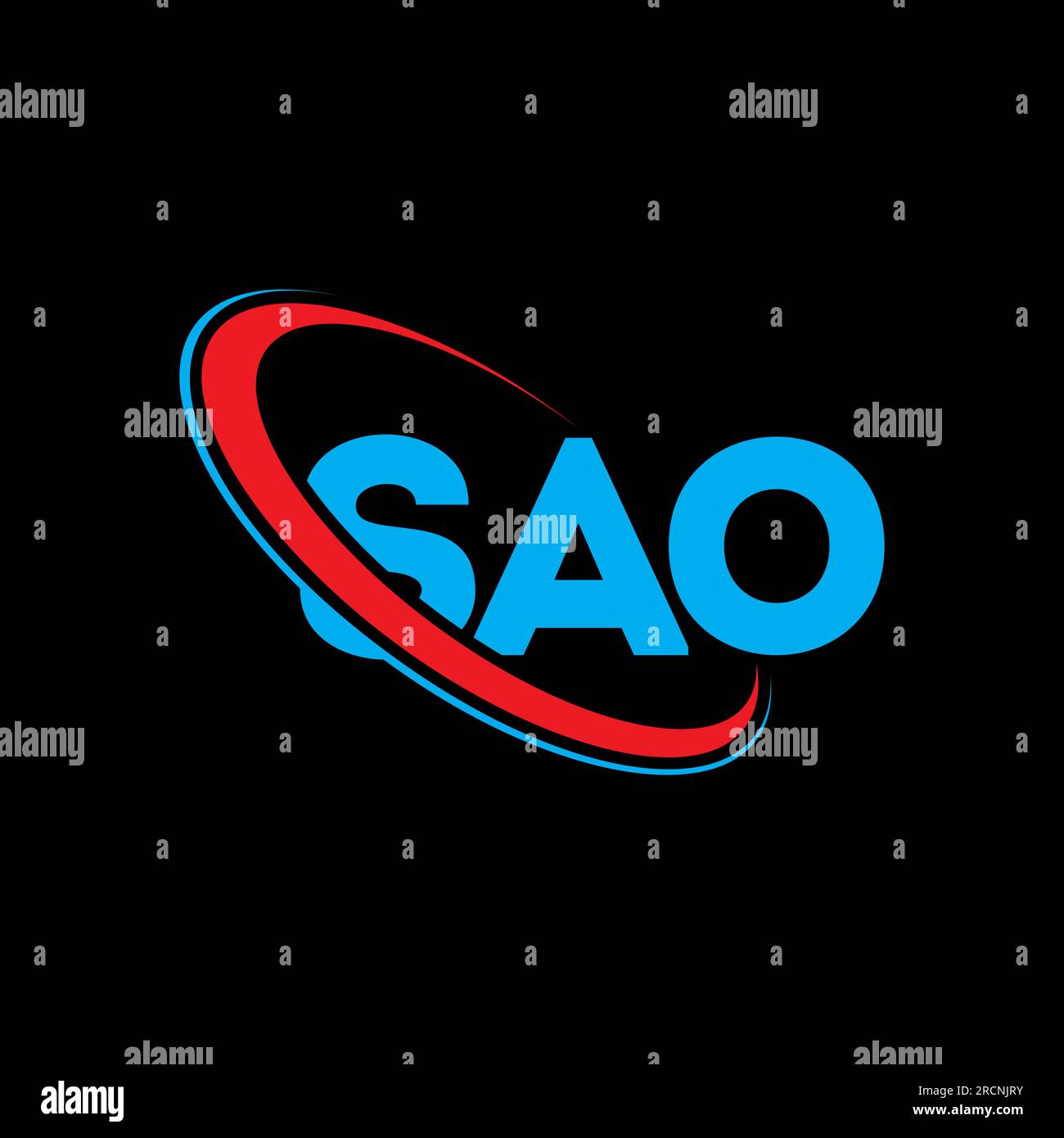 SAO logo. SAO letter. SAO letter logo design. Initials SAO logo linked ...