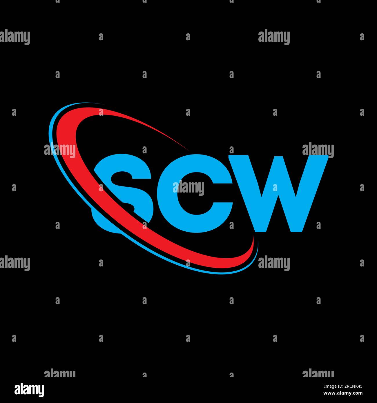 SCW logo. SCW letter. SCW letter logo design. Initials SCW logo linked ...