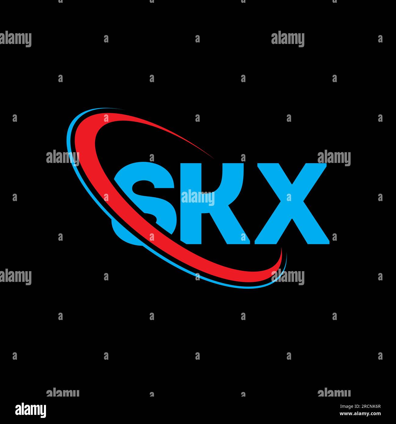 SKX logo. SKX letter. SKX letter logo design. Initials SKX logo linked ...