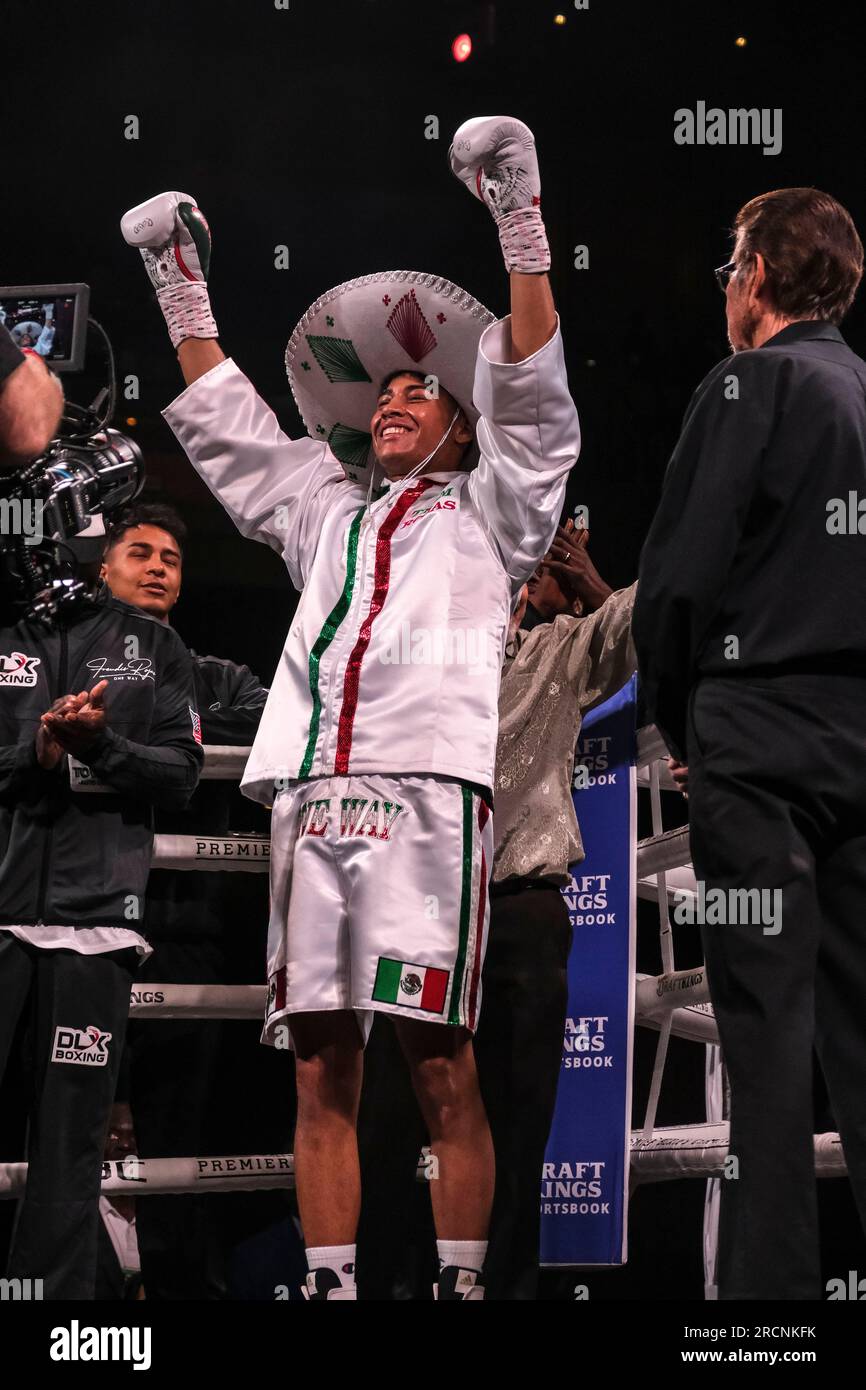 Las Vegas, Nevada, USA. 14th July, 2023. Welterweight prospect Freudis ...