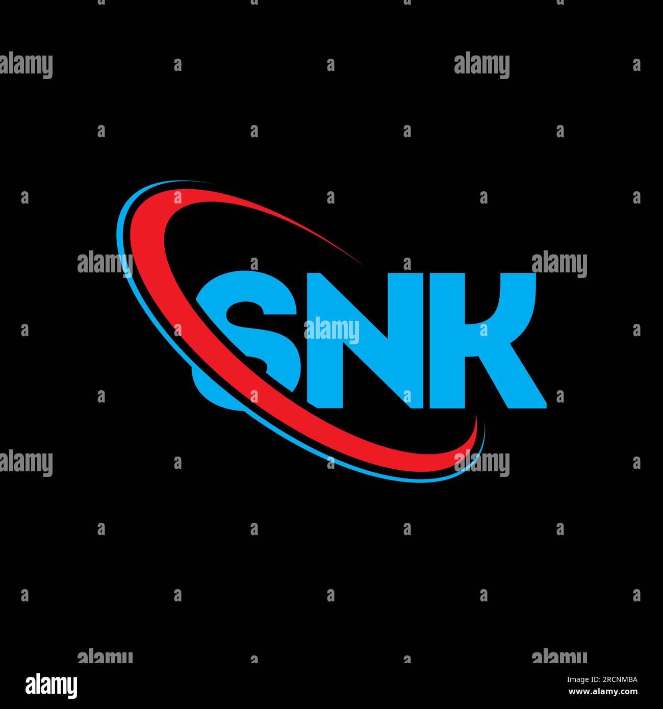 SNK logo. SNK letter. SNK letter logo design. Initials SNK logo linked ...