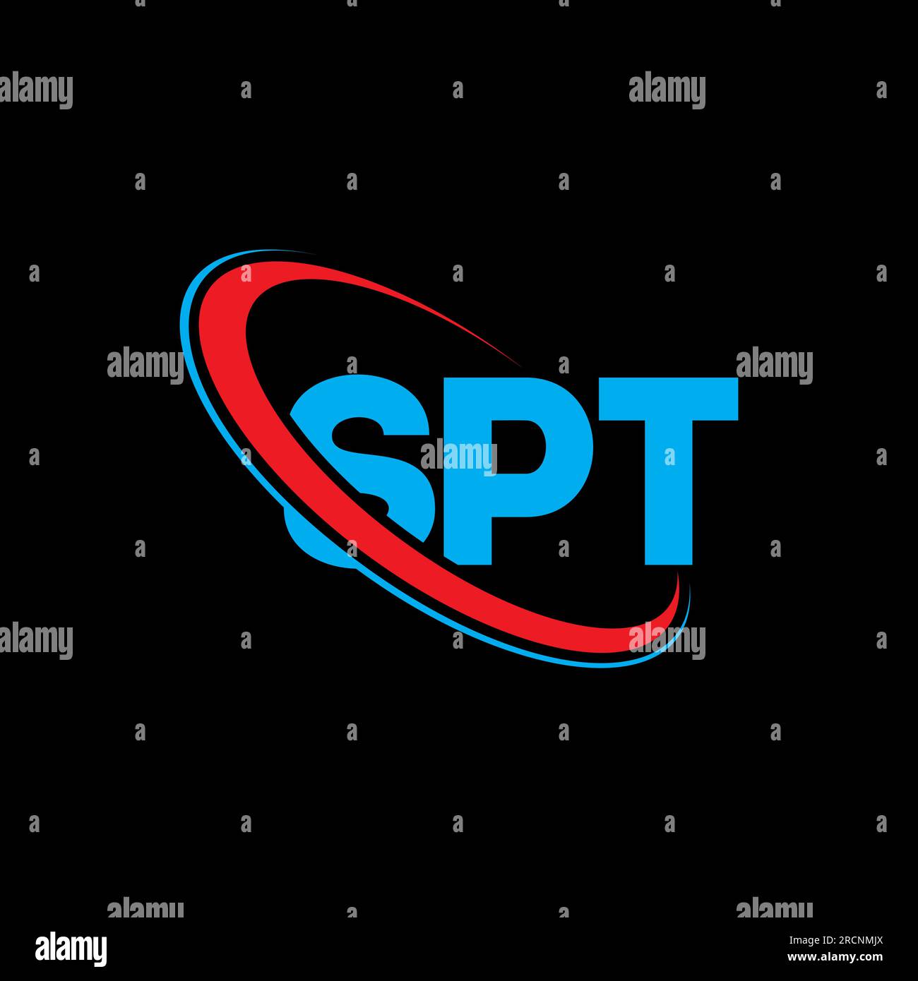 SPT logo. SPT letter. SPT letter logo design. Initials SPT logo linked ...