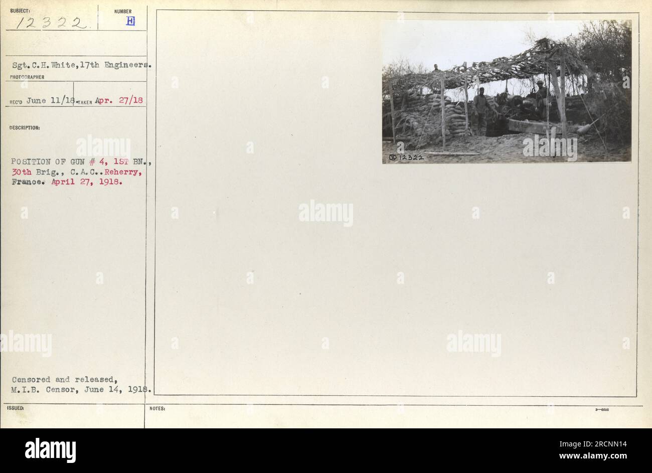 Sergeant C.H. White of the 17th Engineers is pictured in this ...