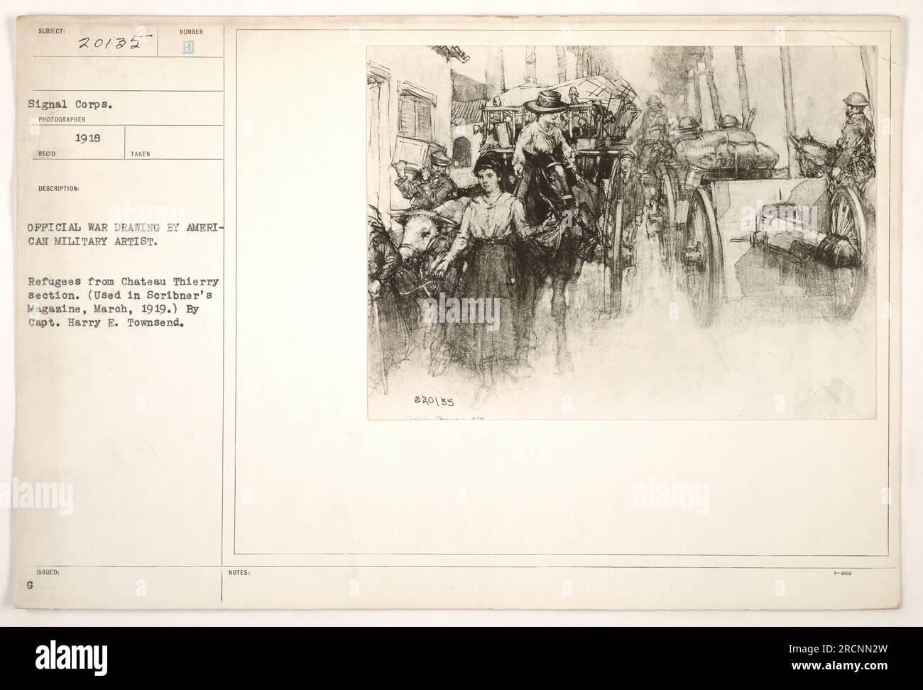 Image depicting a scene from World War One, showcasing a drawing by ...