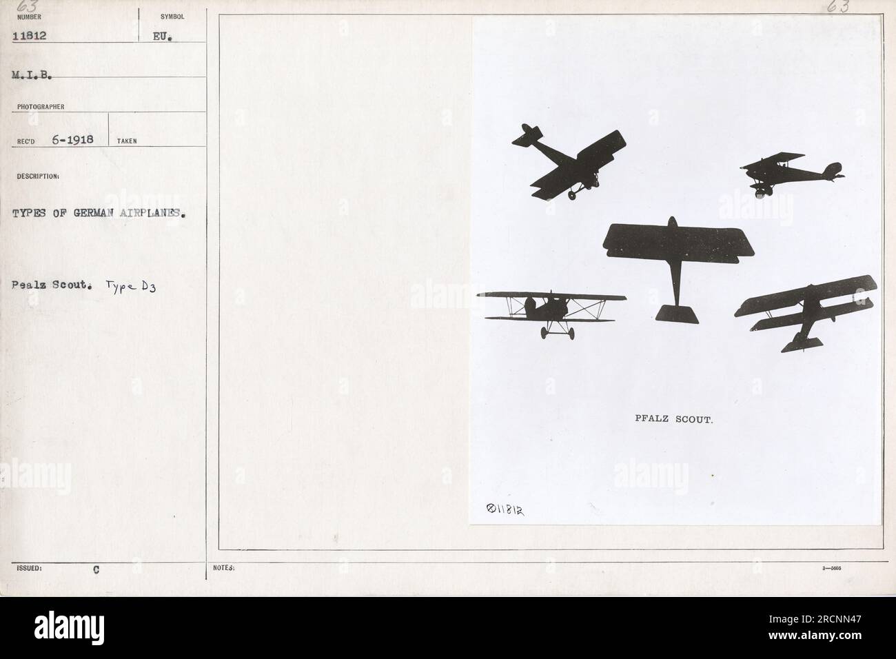 German scout airplane, Peals Scout, type D3. This photo was taken by M ...