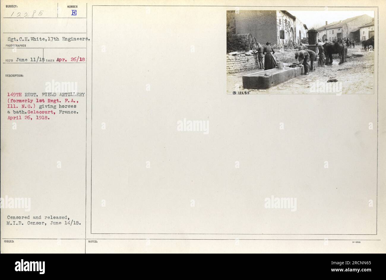 Soldiers from the 149th Regiment Field Artillery, formerly the 1st ...