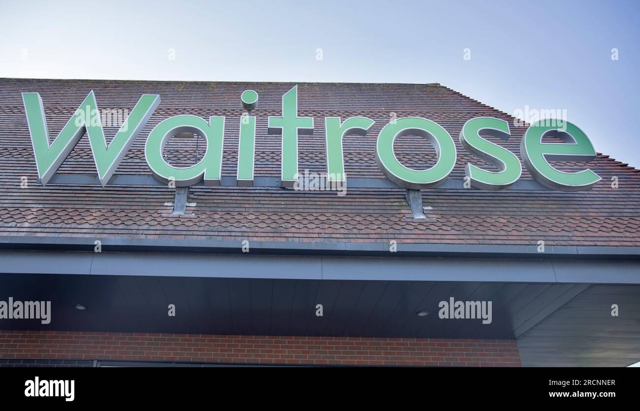waitrose store in Burgess Hill town centre west sussex Stock Photo - Alamy