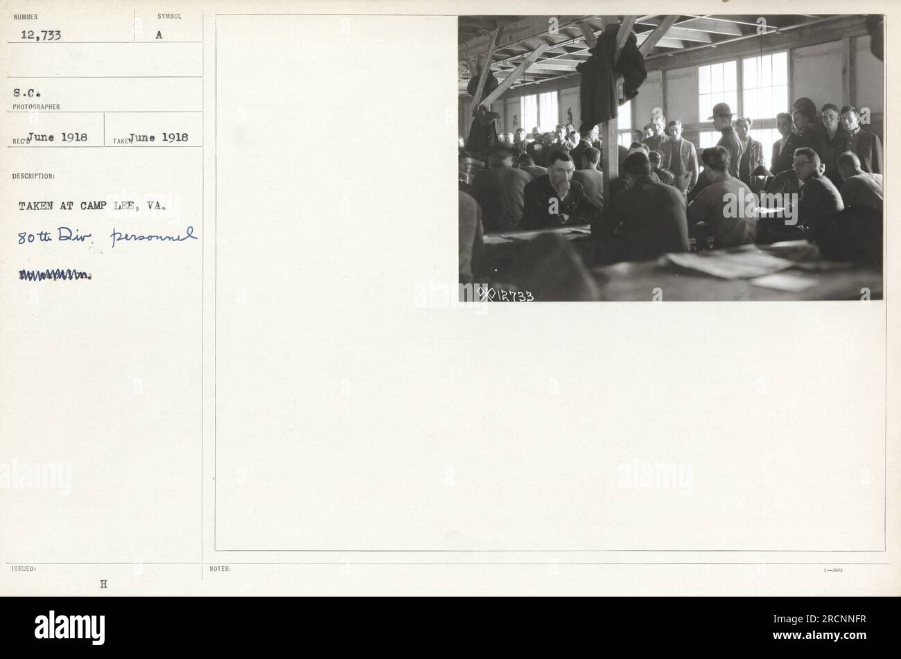 Soldiers practice marksmanship at Camp Lee, Virginia in June 1918. This ...