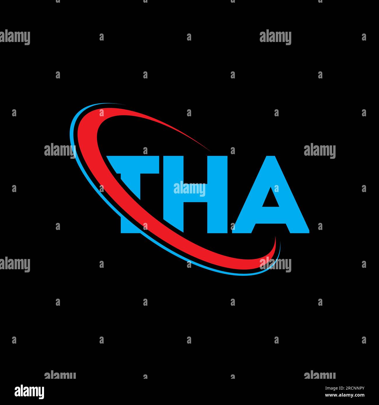 THA logo. THA letter. THA letter logo design. Initials THA logo linked ...