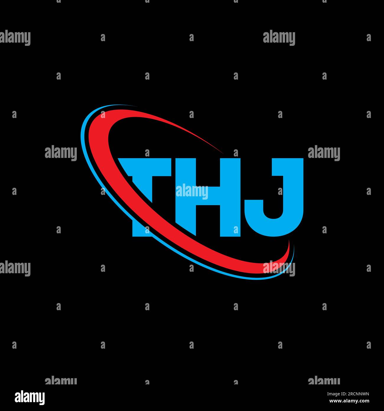 THJ logo. THJ letter. THJ letter logo design. Initials THJ logo linked ...