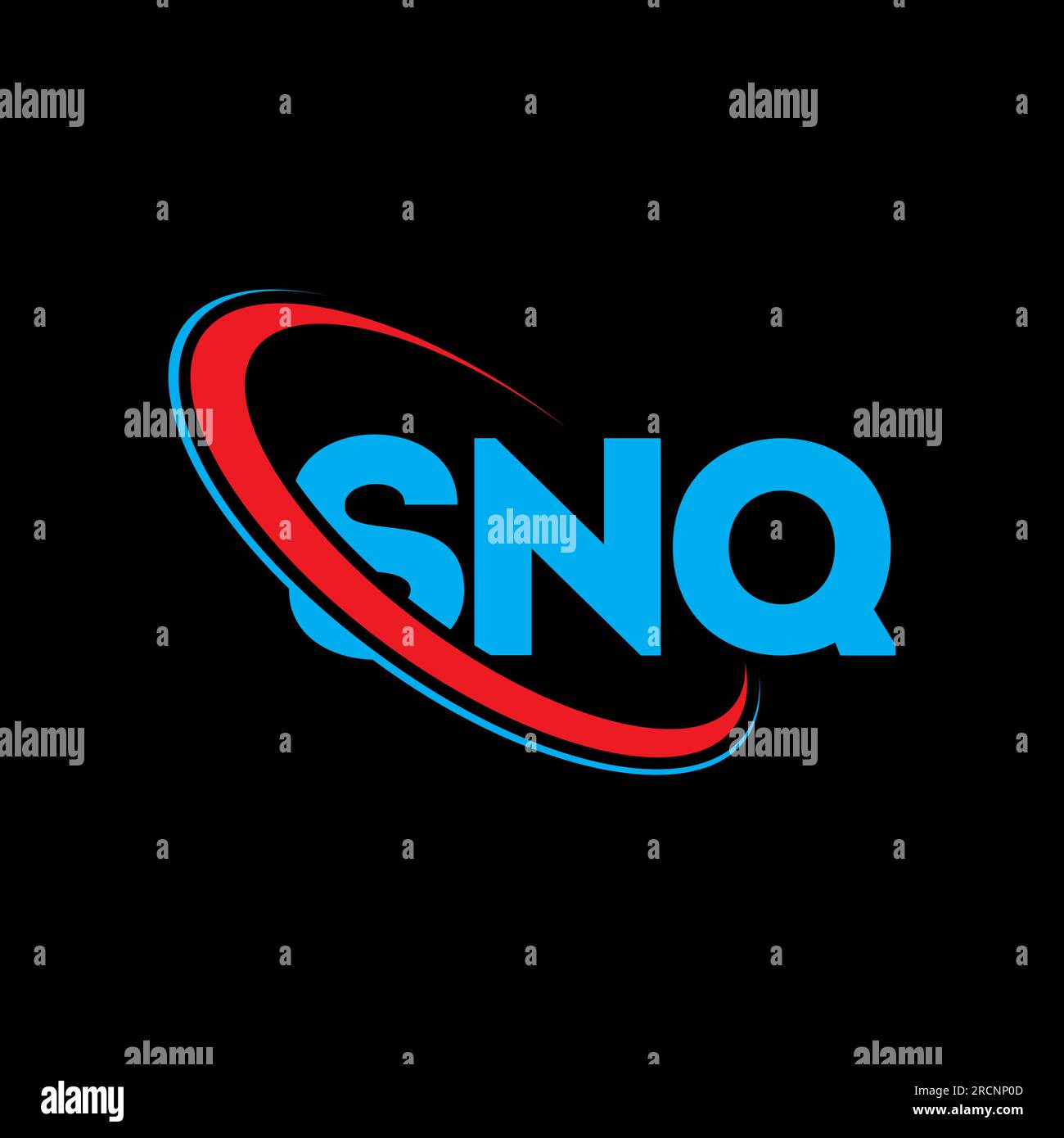 SNQ logo. SNQ letter. SNQ letter logo design. Initials SNQ logo linked ...