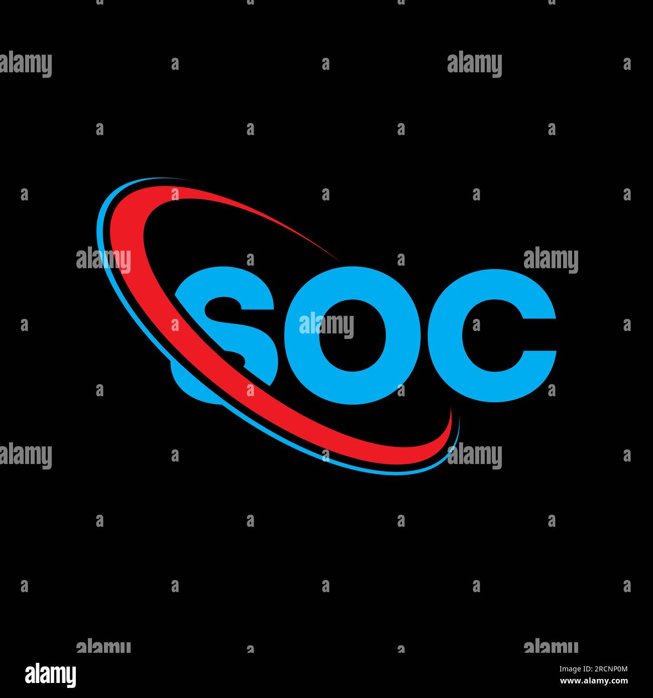SOC logo. SOC letter. SOC letter logo design. Initials SOC logo linked ...
