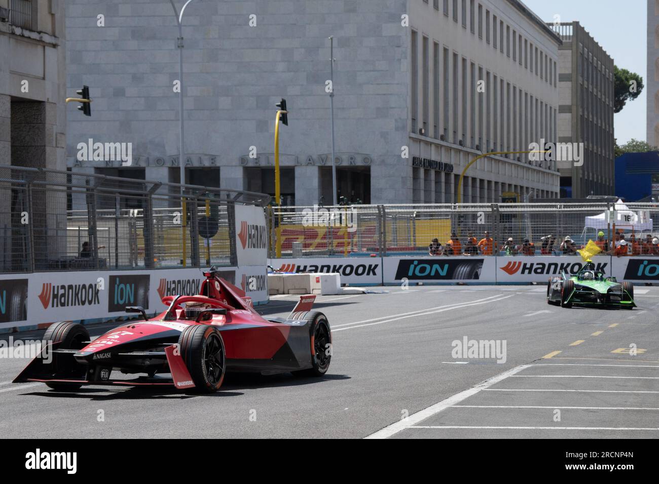 Jake Dennis and Nick Cassidy, during the Race 1, first day of ...