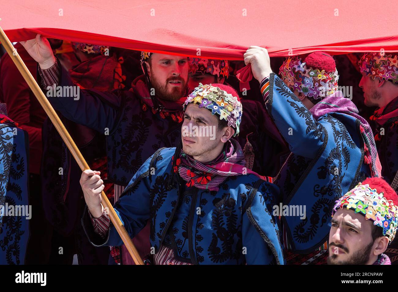 Dervishes in a display of nationalism Stock Photo - Alamy