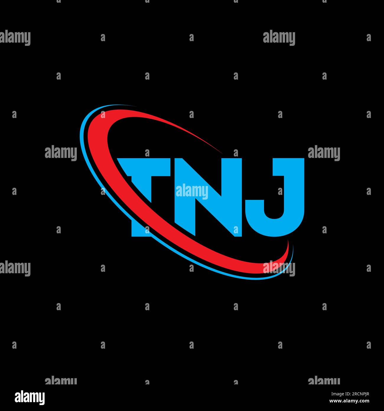 TNJ logo. TNJ letter. TNJ letter logo design. Initials TNJ logo linked ...