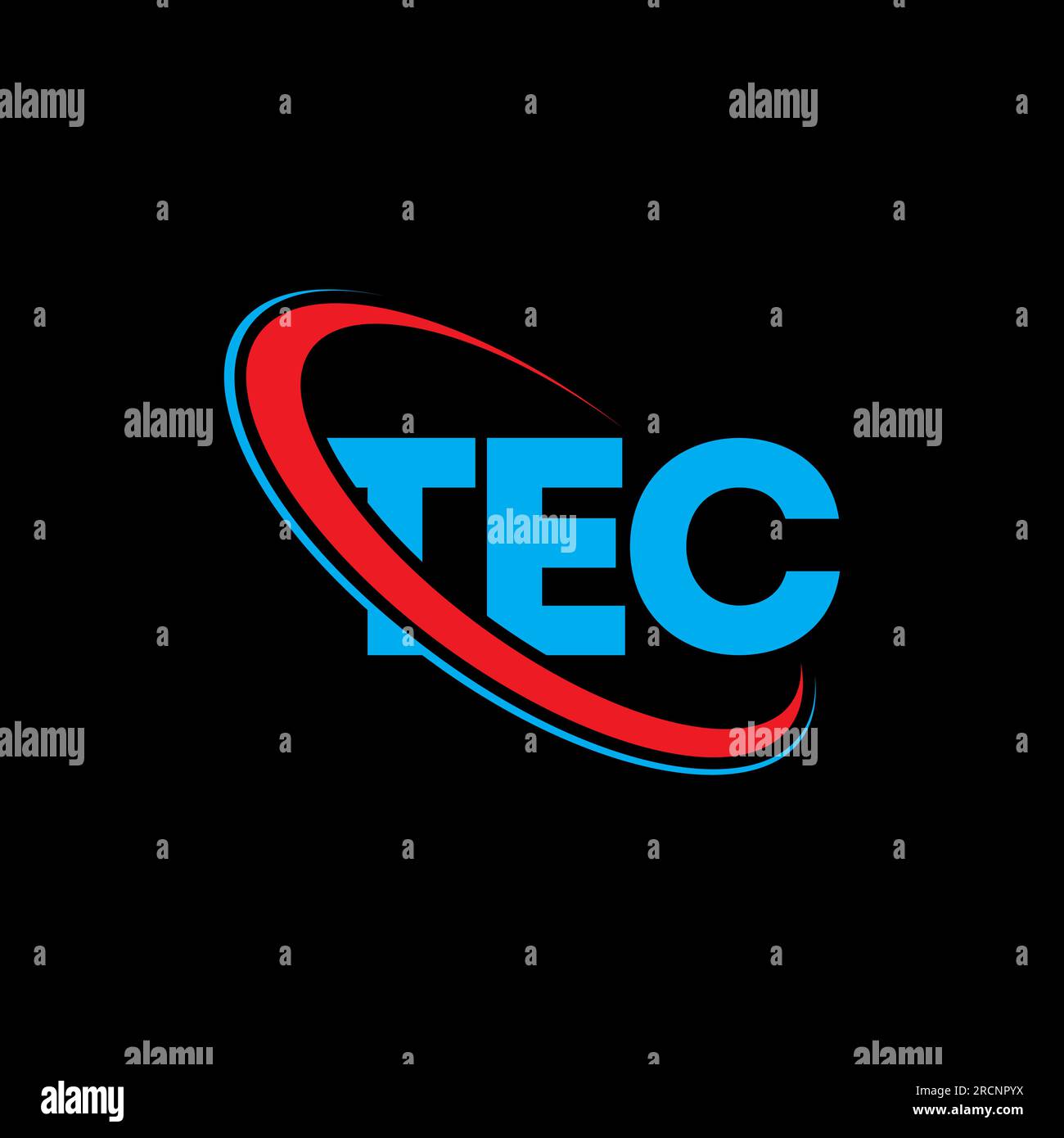 TEC logo. TEC letter. TEC letter logo design. Initials TEC logo linked ...