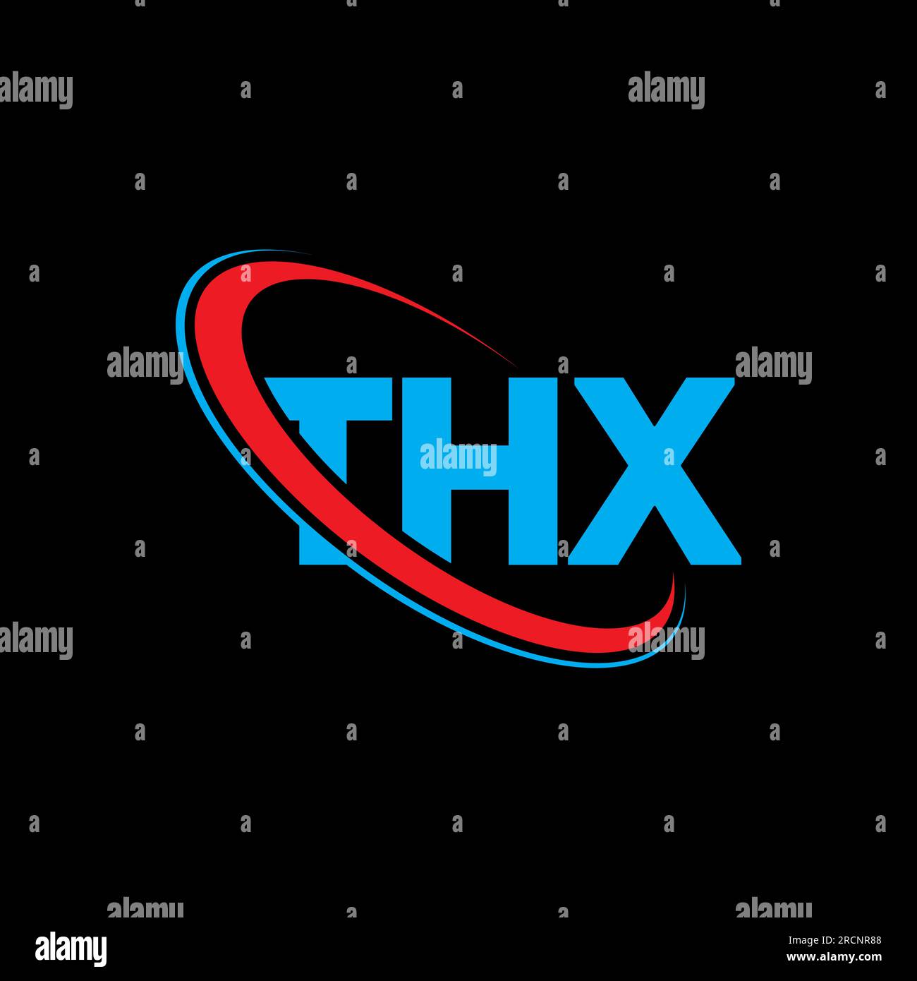 THX logo. THX letter. THX letter logo design. Initials THX logo linked ...